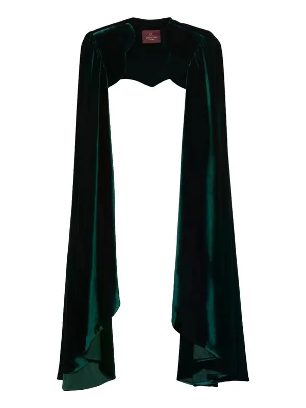 CRISTALLINI Velvet Cape - Green