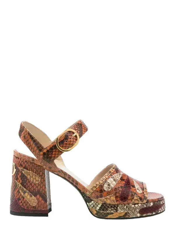 Valentino Garavani 90mm Vlogo Signature Platform Sandals - Brown