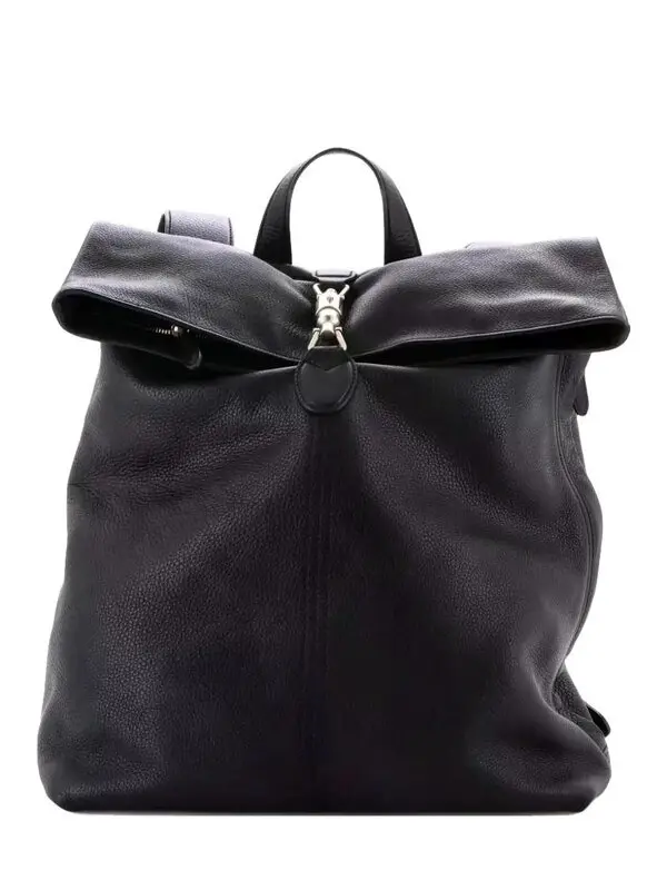 Gucci Jackie 1961 Large Leather Backpack - Black