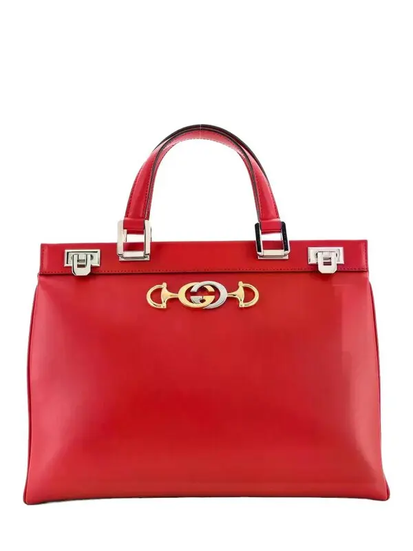 Gucci Zumi Top Handle Medium Satchel - Red