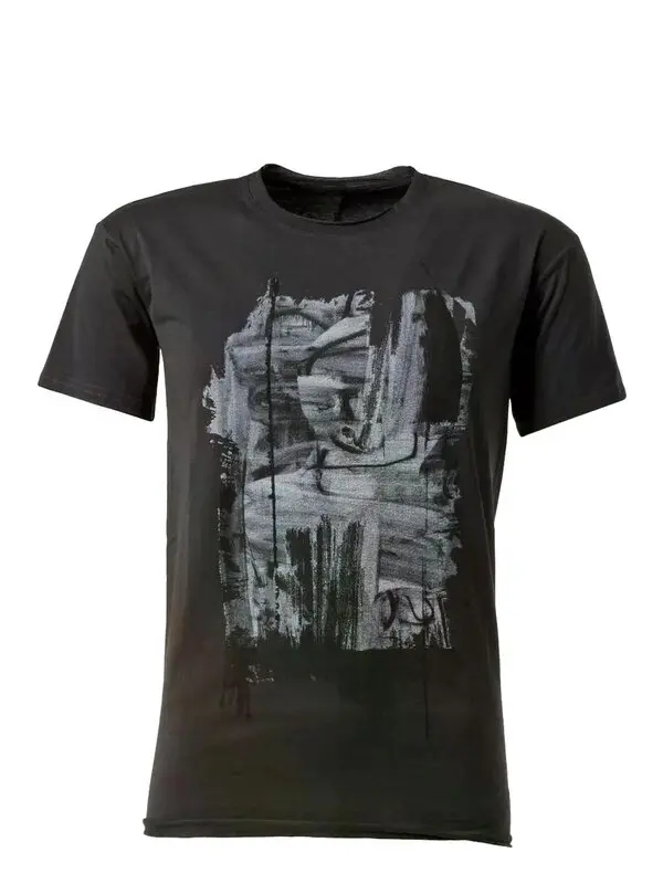 LECLAIREUR Abstract Print T-shirt - Grey