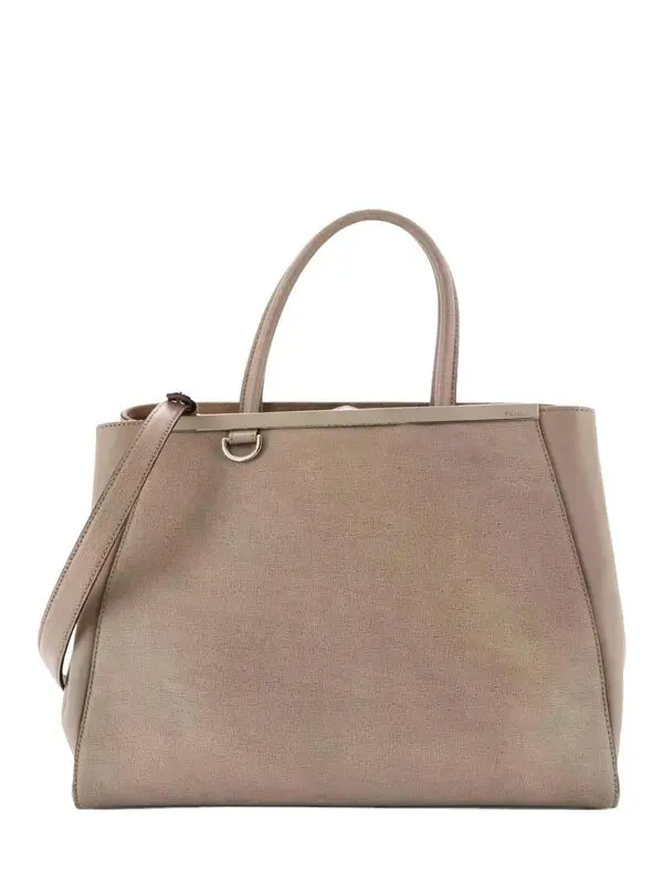 Fendi Peekaboo Regular Satchel - Neutrals