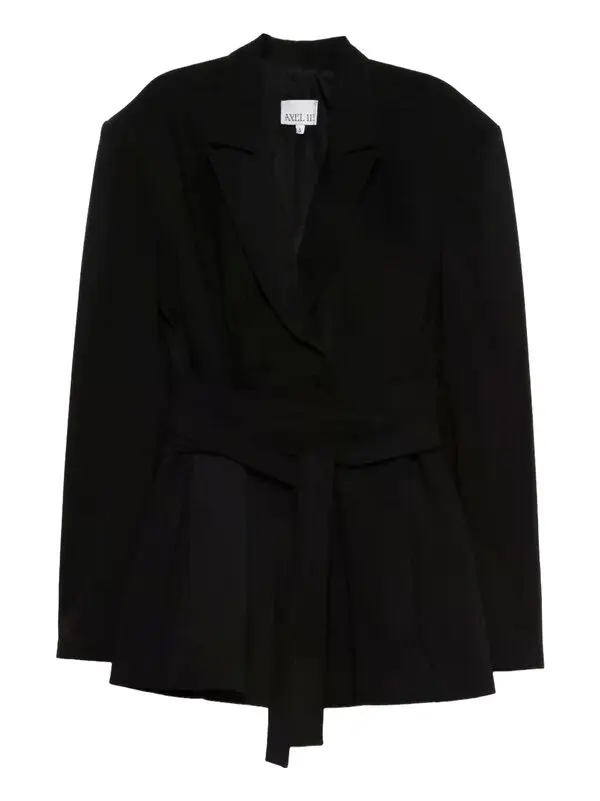 AXEL 113 Jacqueline Belted Blazer - Black