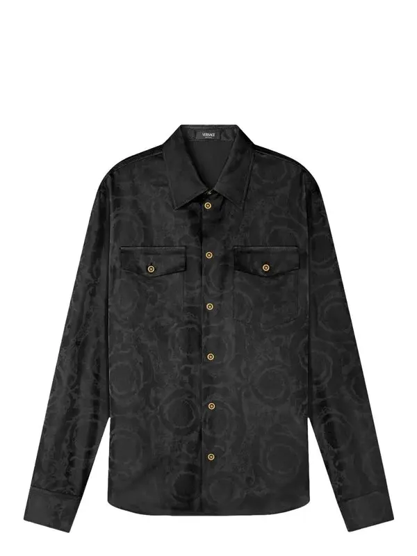 Versace Barocco-design Shirt - Black