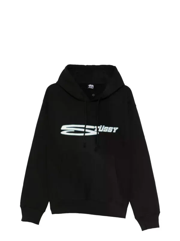 StÜssy Logo Hoodie - Black