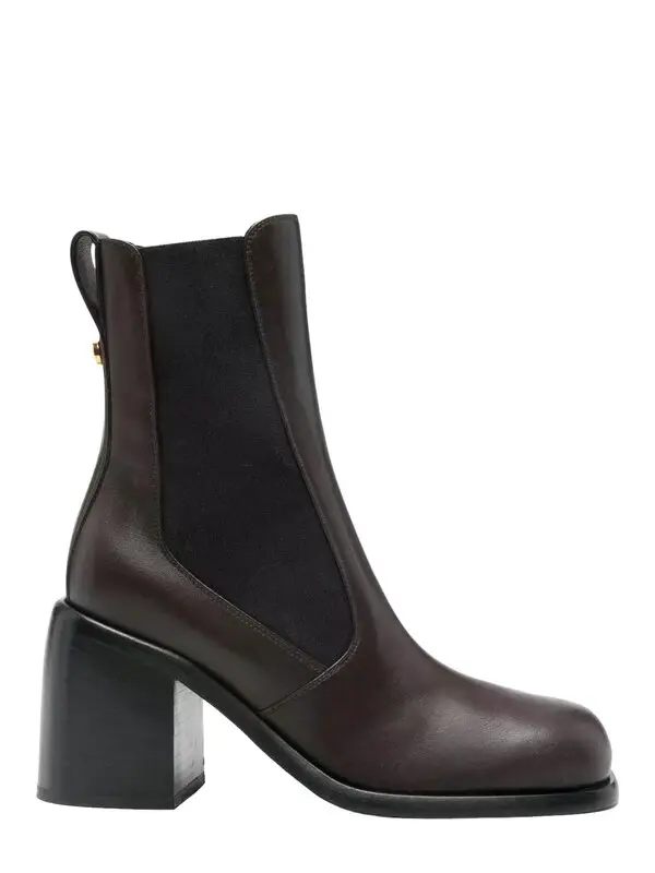 SERGIO ROSSI 80mm Block-heel Boots - Brown