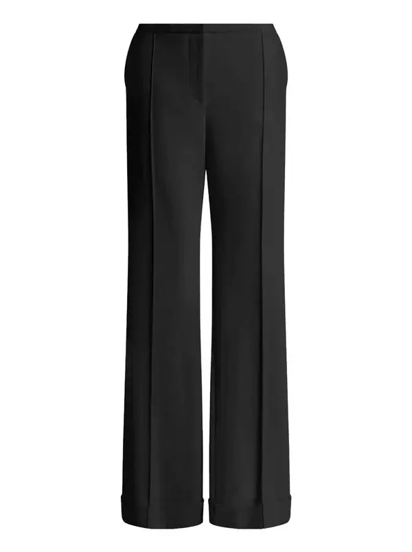 Alberta Ferretti Concealed-fastening Trousers - Black