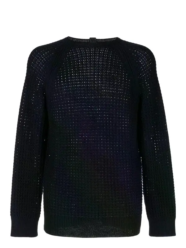 Loewe Open-knit Crew-neck Jumper - Blue