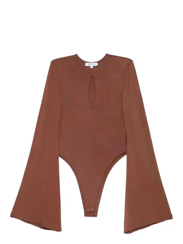 AXEL 113 Olivia Keyhole Bodysuit - Brown