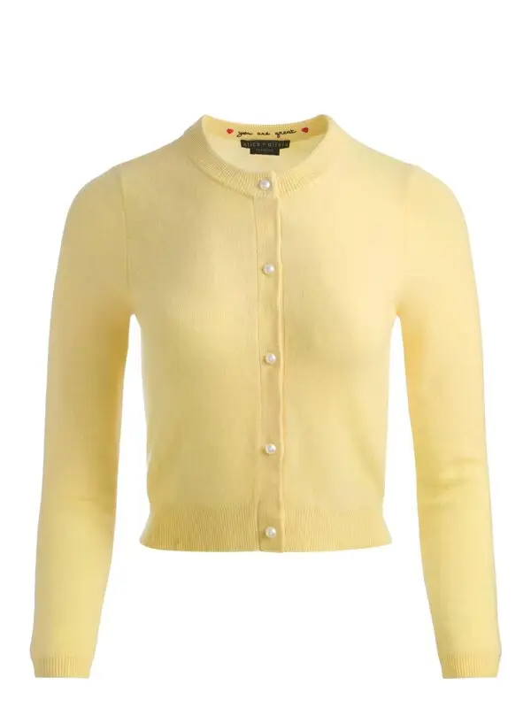Alice + Olivia Dollie Cardigan - Yellow