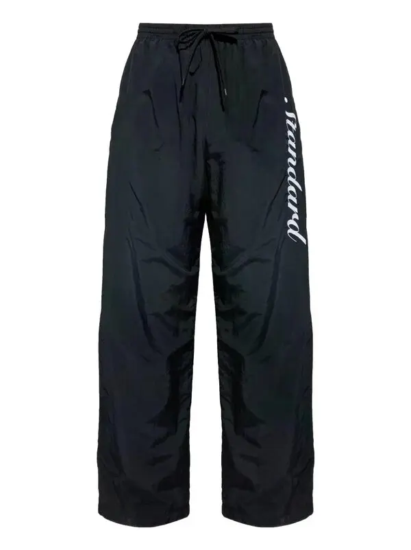 Balenciaga Standard-script Track Pants - Black
