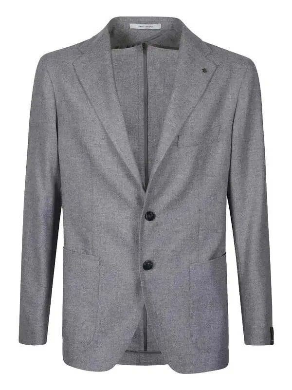 Tagliatore Montecarlo Single-breasted Cashmere Blazer - Grey
