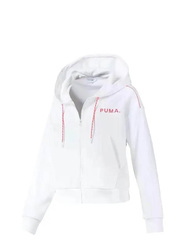 PUMA Full-zip Chase Hoodie - White