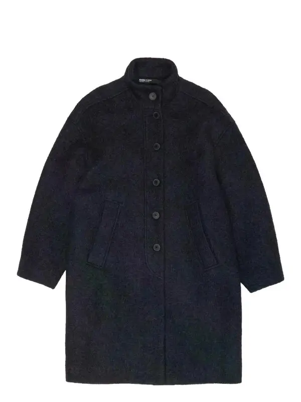 Bimba Y Lola Buttoned Wool-blend Coat - Blue