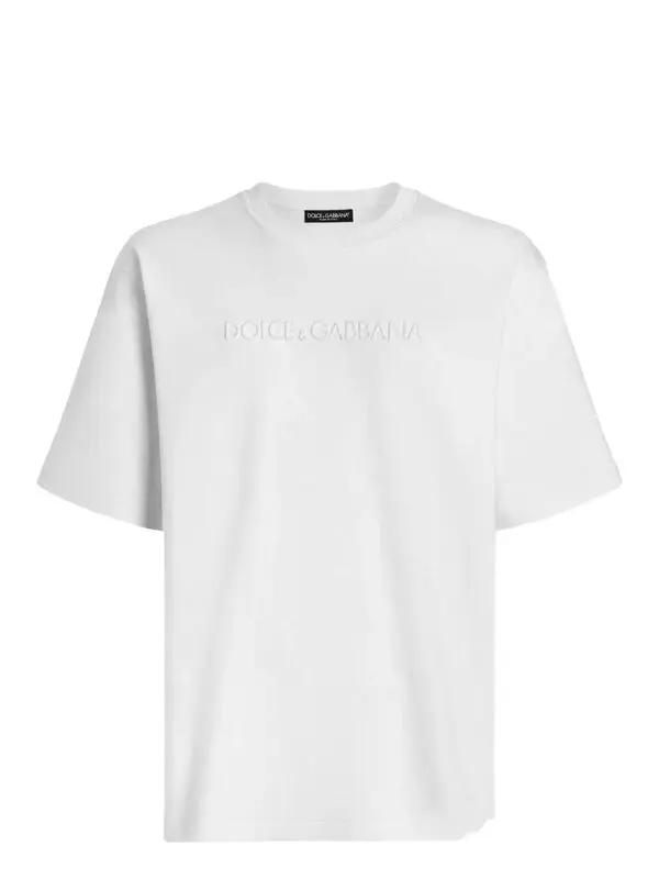 Dolce & Gabbana Logo-embroidered T-shirt - White