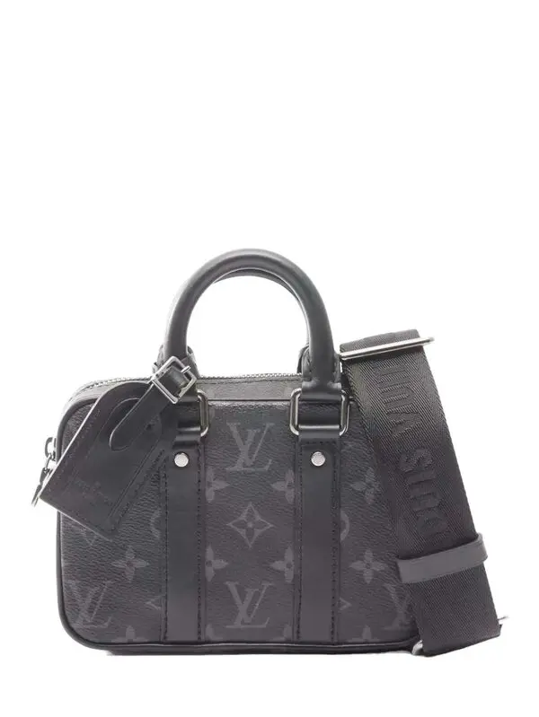 LOUIS VUITTON Nano Monogram Eclipse Porte Documents Voyage Satchel - Black