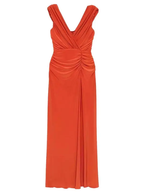Amsale Satin Jersey Dress - Orange