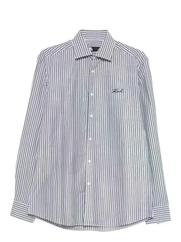 Karl Lagerfeld Striped Logo Shirt - Grey