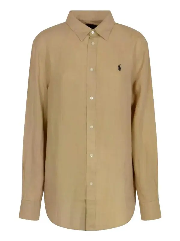 Polo Ralph Lauren Long-sleeve Linen Shirt - Neutrals