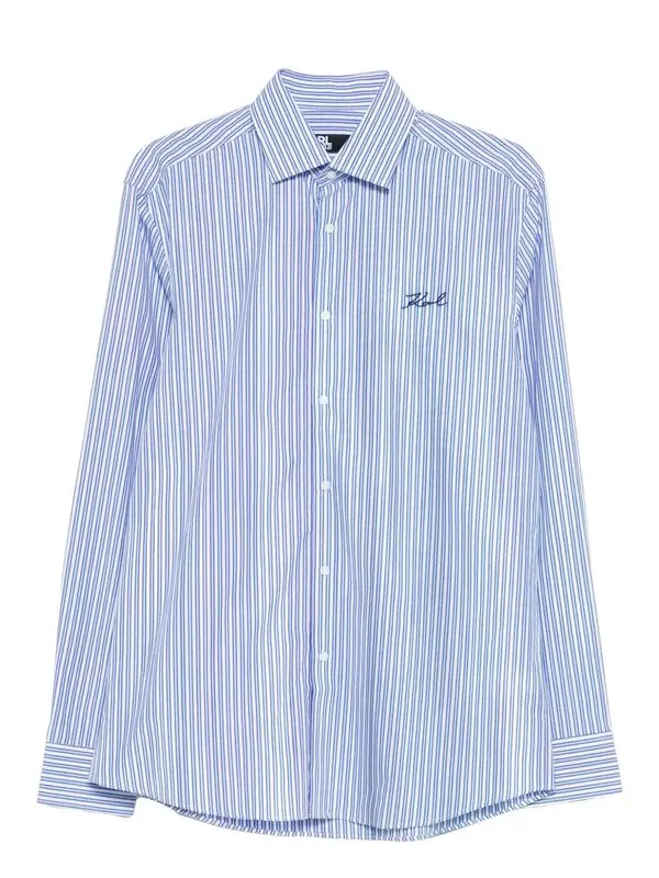 Karl Lagerfeld Striped Shirt - Blue