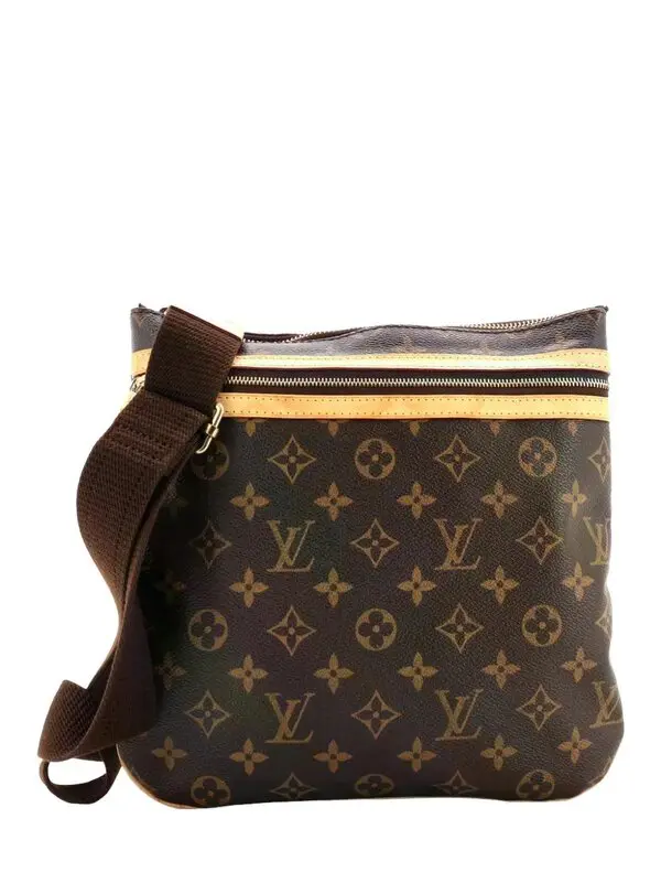 LOUIS VUITTON Bosphore Pochette Monogram Canvas Crossbody Bag - Brown