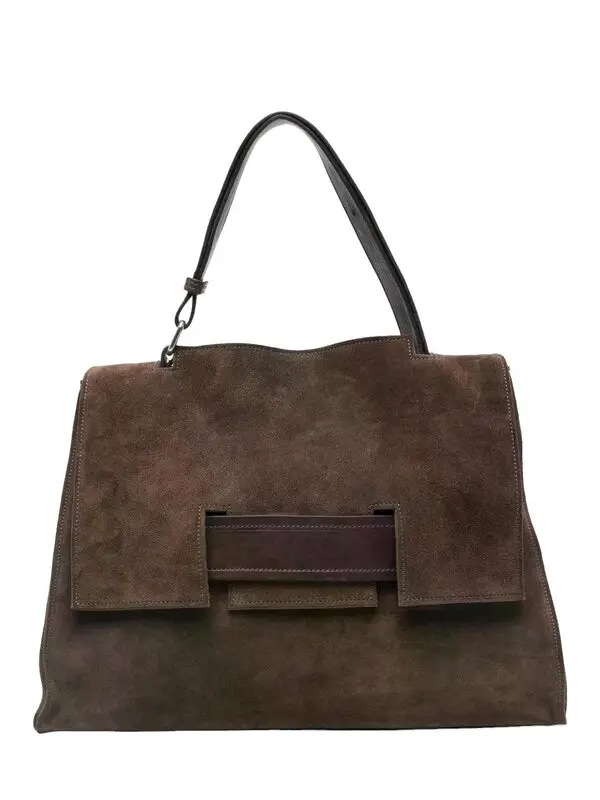 SOMMET Flap Strap Tote Bag - Brown