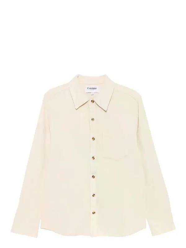 CORRIDOR Dyed Waffle Shirt - Neutrals