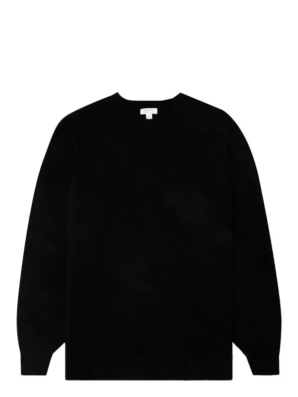 Sunspel Crew-neck Sweater - Black