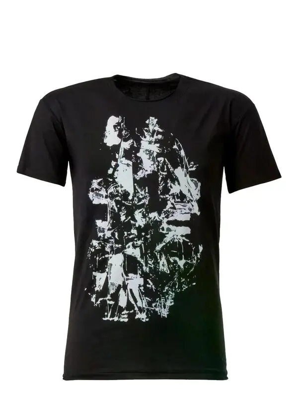 LECLAIREUR Abstract Print T-shirt - Black