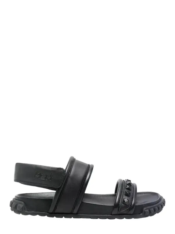 Ash Studded Strap Sandals - Black