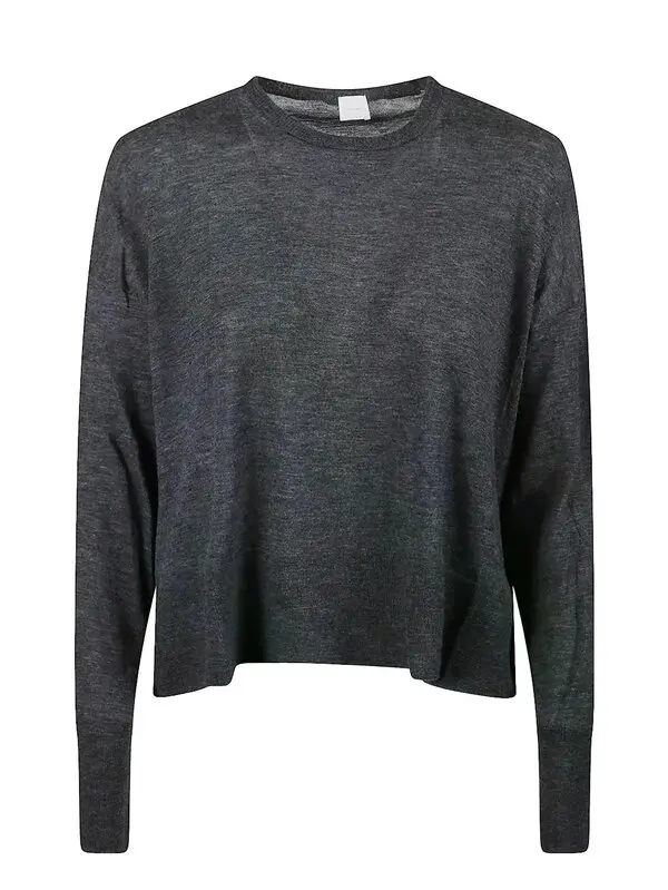 CT PLAGE Crew-neck Wool Sweatshirt - Grey