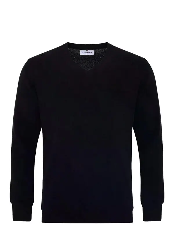 LOJA DAS MEIAS V-neck Sweater - Black