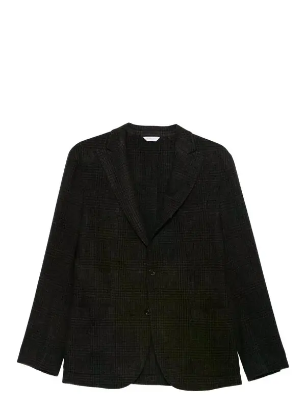 Boglioli Check-patterned Single-breasted Blazer - Brown