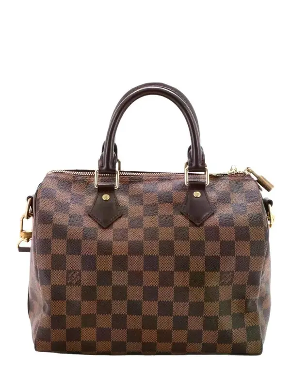 LOUIS VUITTON Speedy Bandouliere Damier 25 Satchel - Brown
