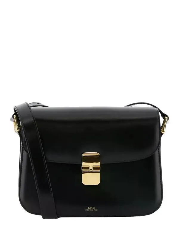 A.p.c. Grace Leather Crossbody Bag - Black