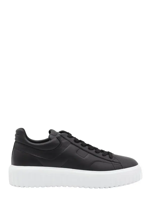 Hogan Leather Sneakers - Nero-bianco