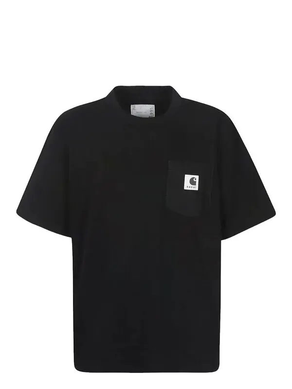 Sacai X Carhartt Wip Pocket T-shirt - Black