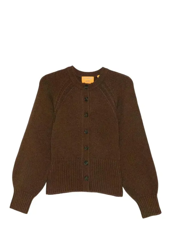Guest In Residence Buttoned Knit Cardigan - Brown