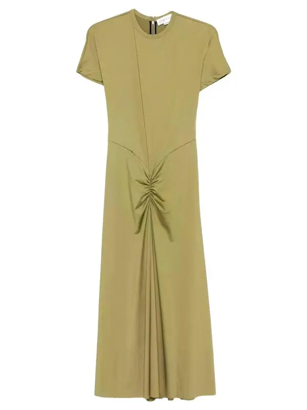 Victoria Beckham Blaire Short-sleeve Midi Dress - Green