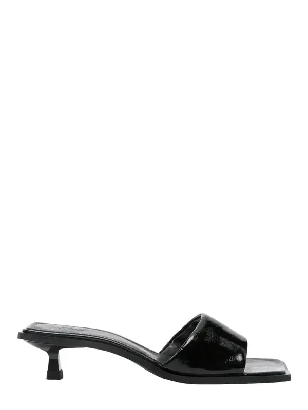 ALOHAS 30mm Square Toe Heeled Sandals - Black