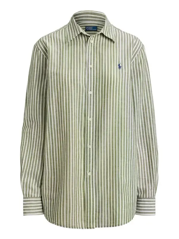 Polo Ralph Lauren Striped Long-sleeve Shirt - Green