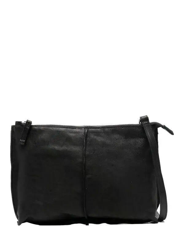 SOMMET Zip Sheepskin Satchel - Black