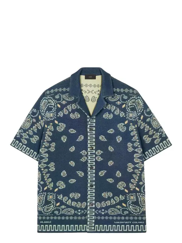 Alanui Bandana-pattern Shirt - Blue