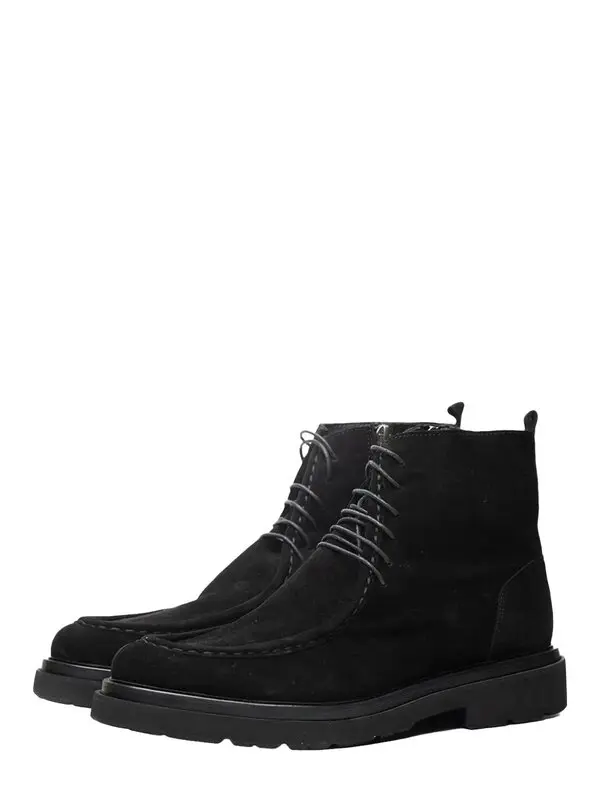 POCHE PARIS Herve Lace-up Boots - Black