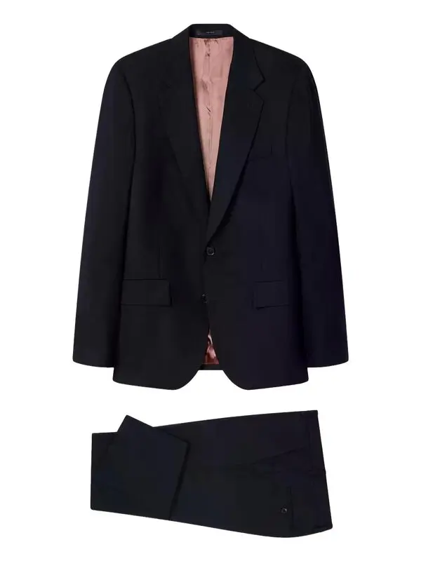 Paul Smith Wool Single-breasted Suit - Blue