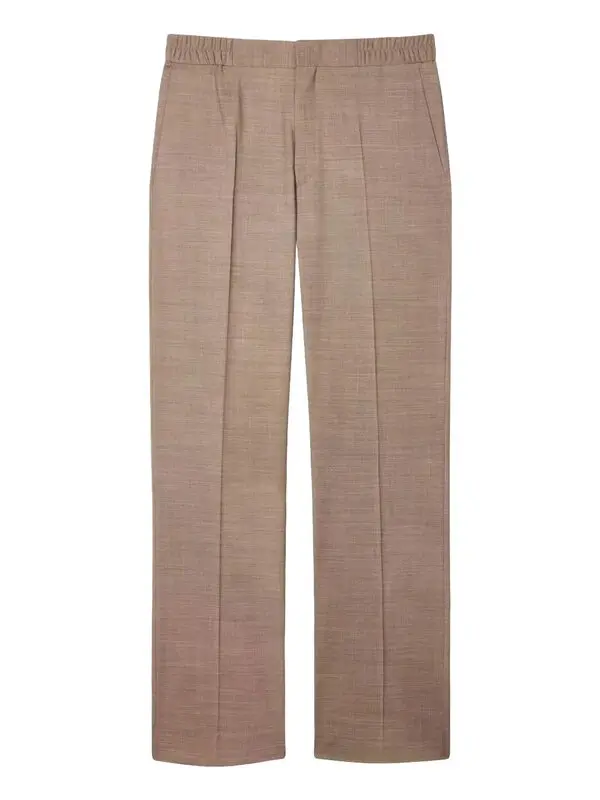 Paul Smith Elasticated-waistband Pleated Trousers - Brown