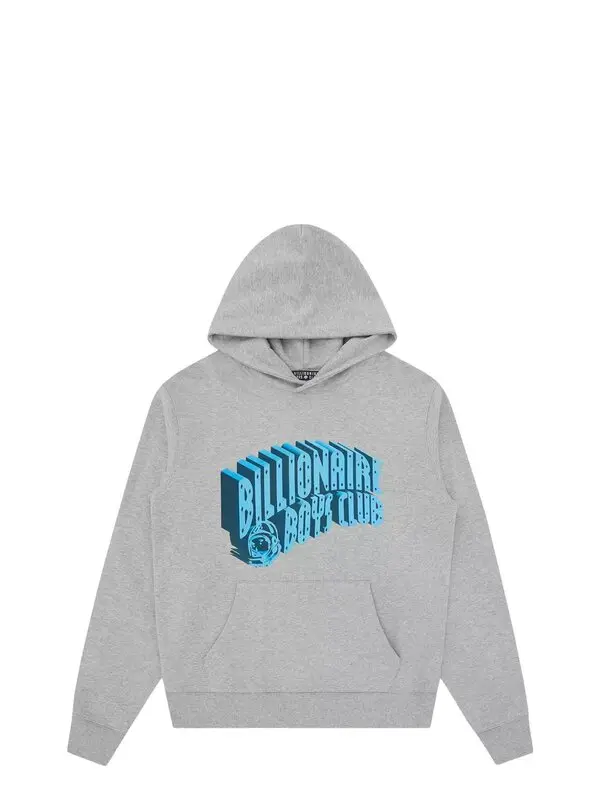 BILLIONAIRE BOYS CLUB 3d Arch Logo Popover Hoodie - Grey