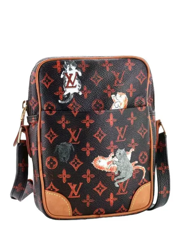 LOUIS VUITTON Paname Limited Edition Grace Coddington Catogram Canvas Mm Crossbody Bag - Brown