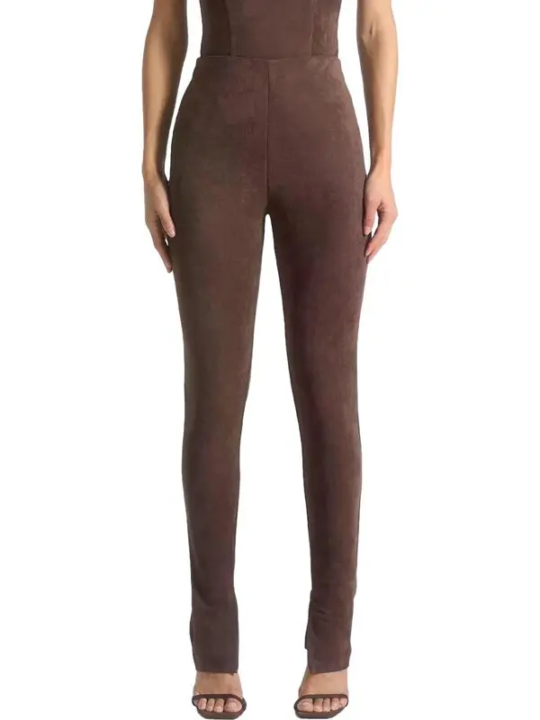 Manière De Voir High-waisted Leggings - Brown