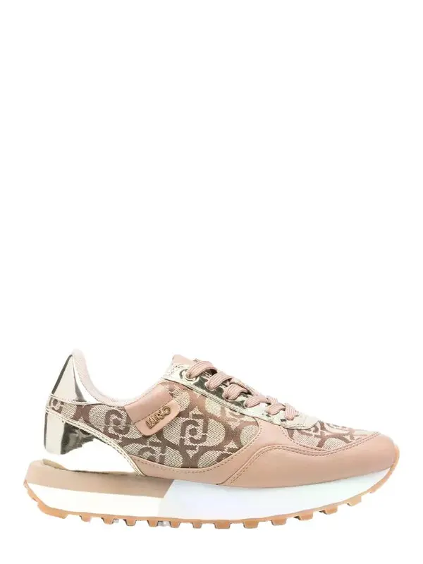 Liu Jo 40mm Evelyn 915 Monogram Sneakers - Pink